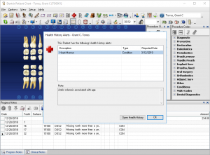 Pop-Up Medical Alerts – New in Dentrix G7.1 | Dentrix Canada