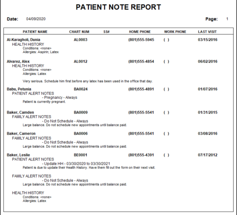 Reviewing and Editing Patient Notes | Dentrix Canada