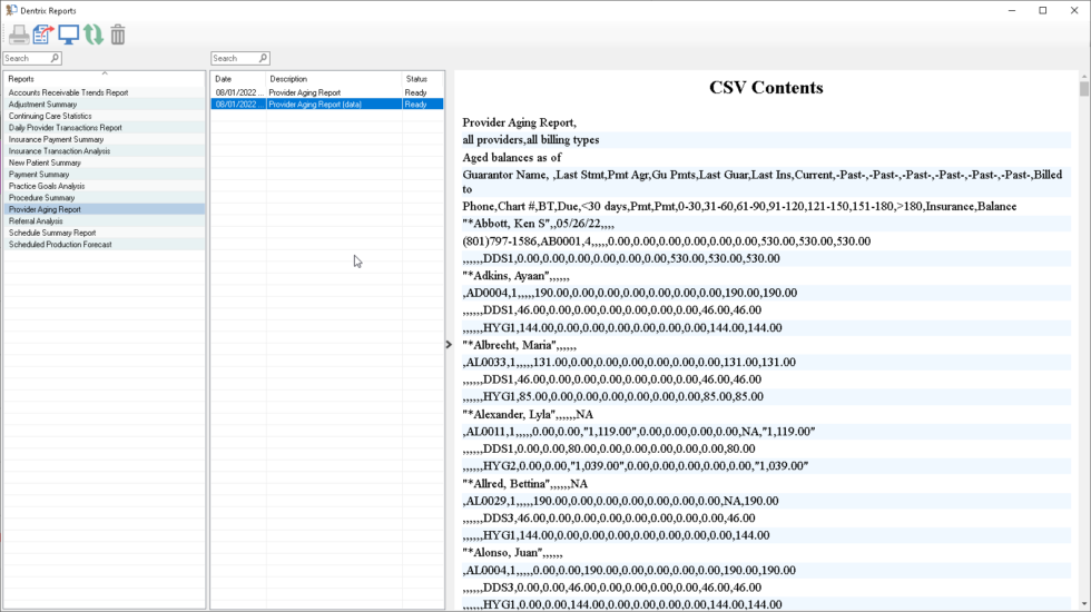 Dentrix G7.8 Reports—A New View of Your Practice Information | Dentrix Canada