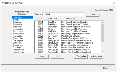 3 Areas in Dentrix Where You Can Search for Procedure Codes | Dentrix Canada